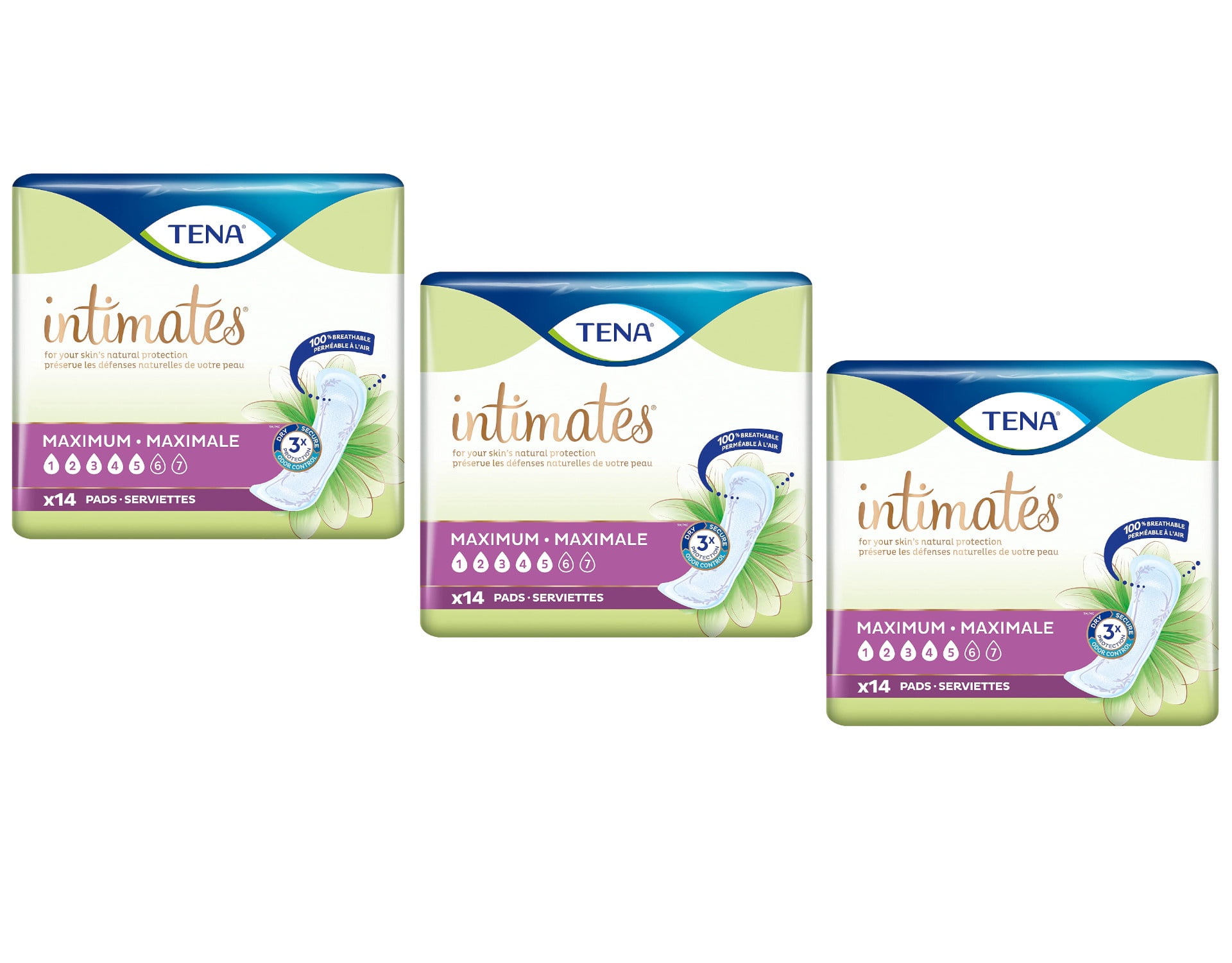 Tena Intimates Maximum Absorbency Incontinence Pads For Women, Regular ...
