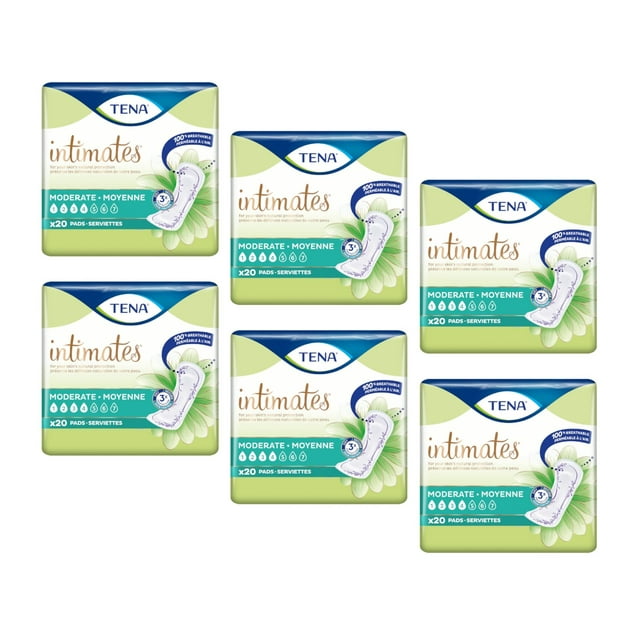Tena Intimates Moderate Regular Light Day Sanitary Incontinence Pad for ...