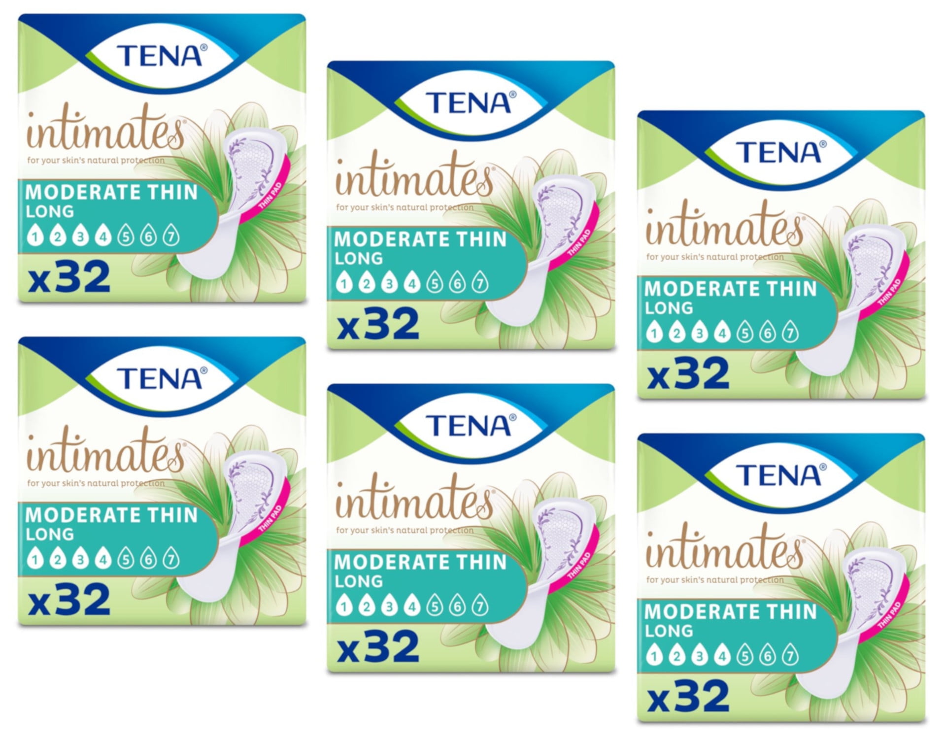 Tena Intimates Long Incontinence Pads for Women - Moderate Absorbency ...