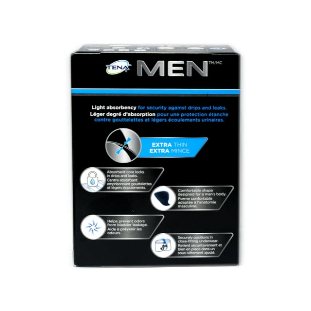 Tena Men's Absorbent Urinary Pads, Protective Incontinence Shields ...