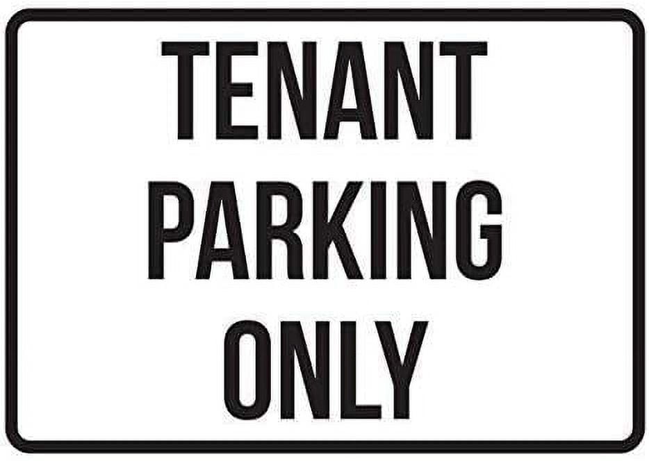 Tenant Parking Only Sign Safety Sign Notice Tin Signs 8x12 - Walmart.com