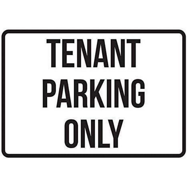 Tenant Parking Only Sign Safety Sign Notice Tin Signs 8x12 - Walmart ...