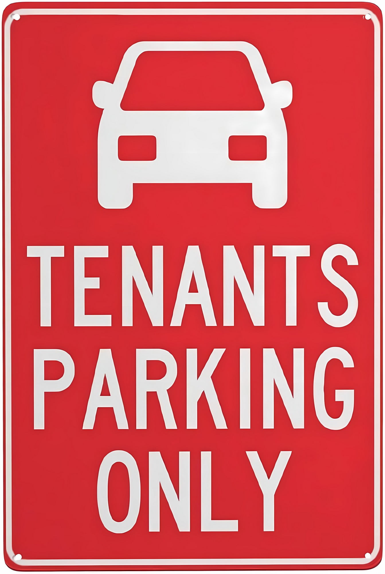 Tenants Parking Only Sign - 8"x12" Vintage Metal Warning Sign, Resident ...