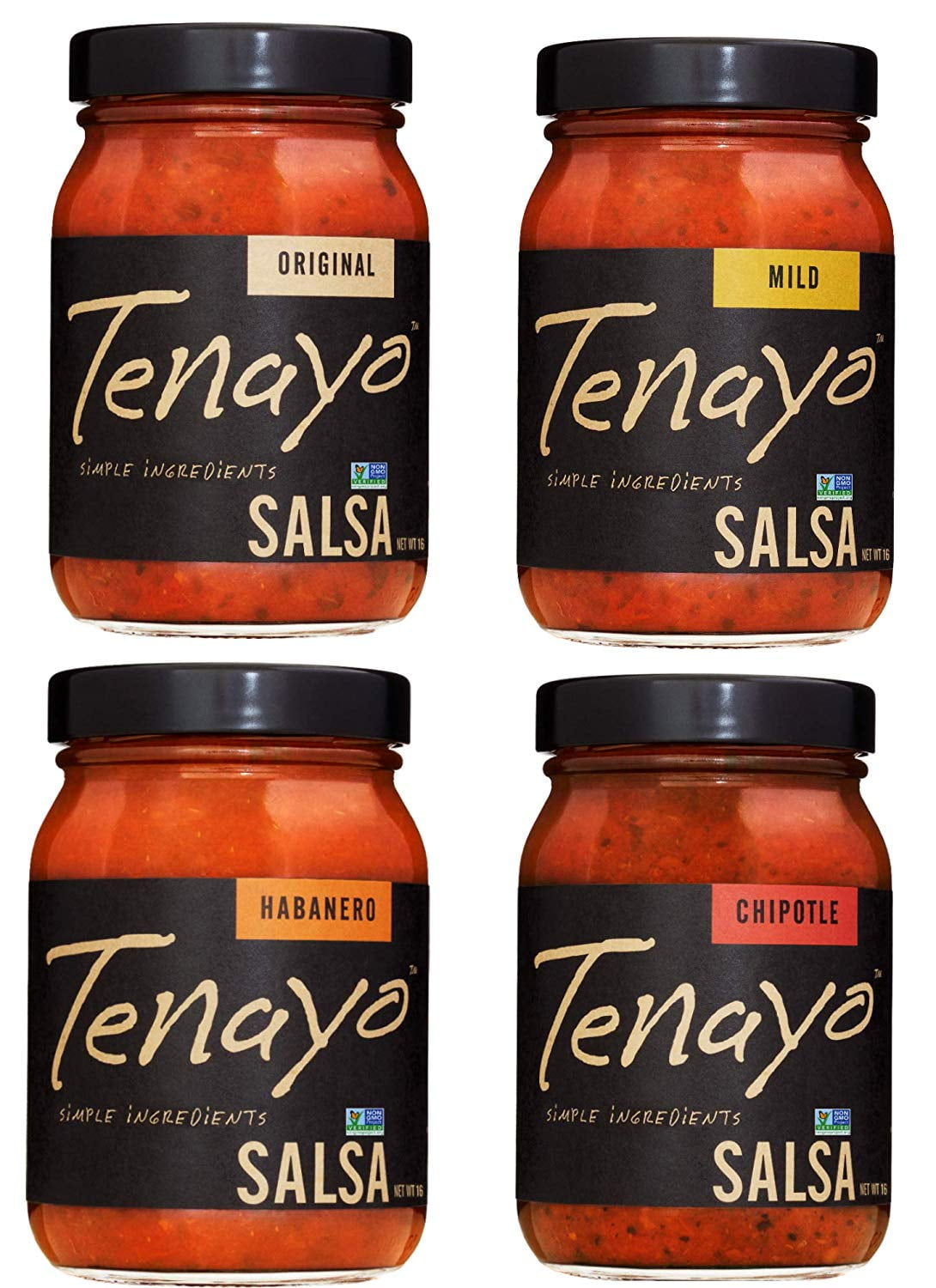 Tenayo Salsa, All Natural & Non GMO, No Preservatives, No Vinegar, No ...