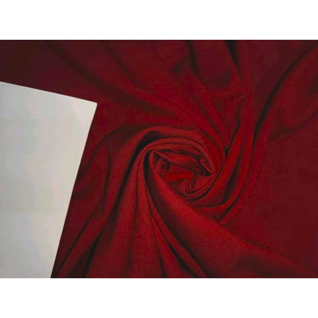 Tencel Lycra Stretch Blood red Color Fabric [97%Tencil 3% Lycra] 58 ...