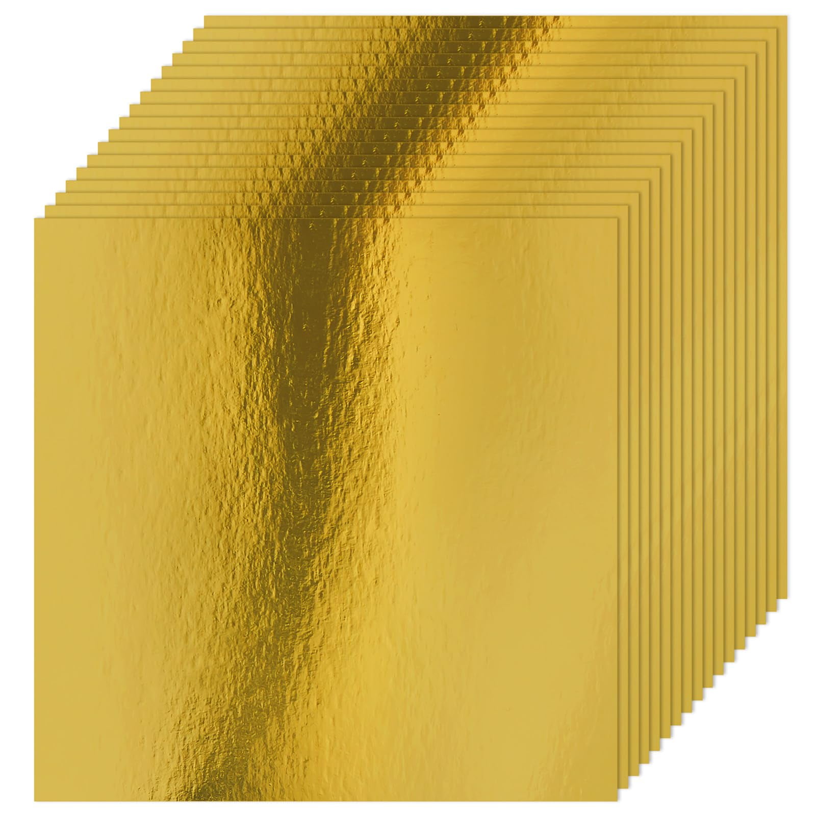 Tenceur 50 Sheets Gold OIF8 Cardstock Shimmer Metallic Paper 12 x 12 ...