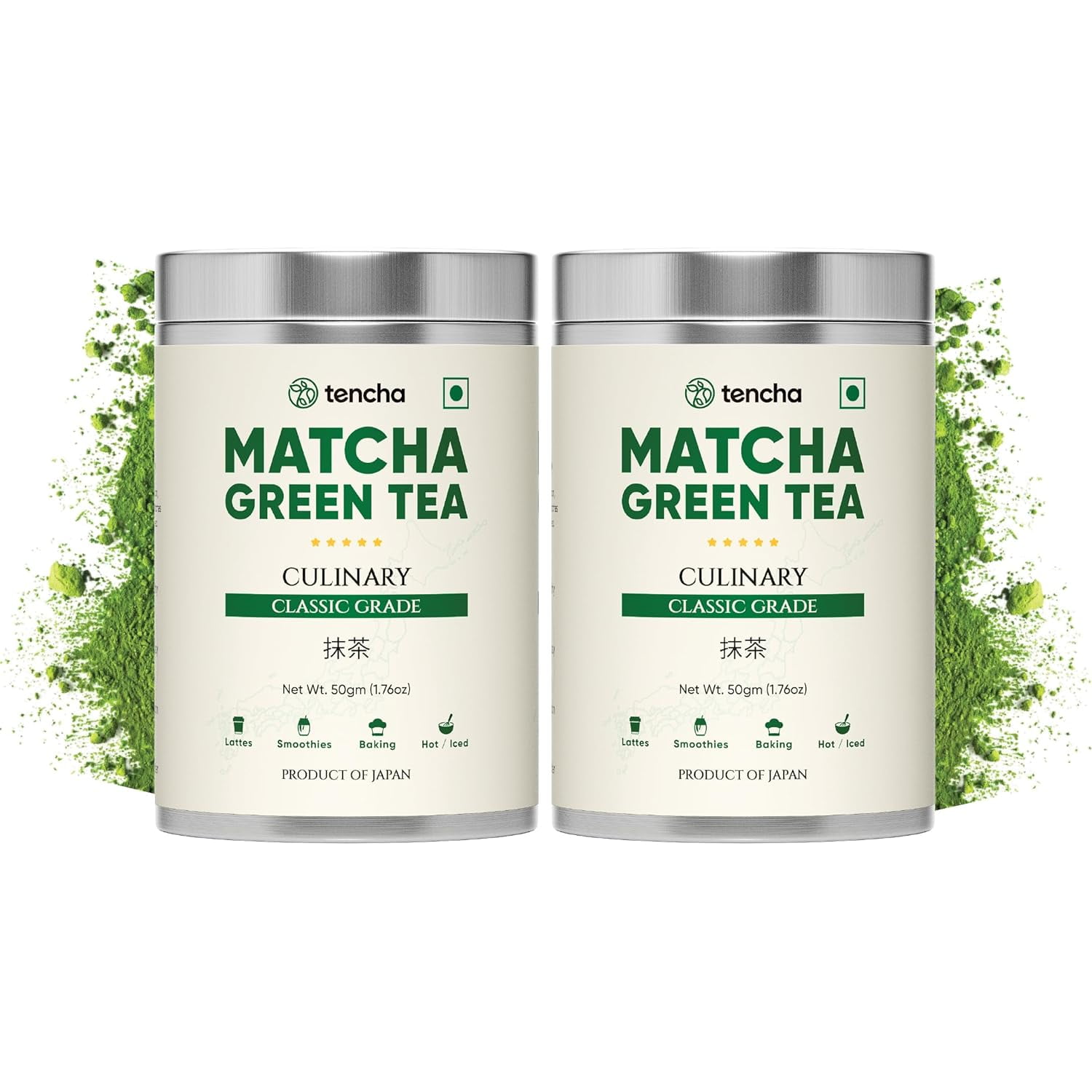 Tencha Culinary Classic Grade Matcha Green Tea - Pack Of 2 X 50gm, 1.7 ...