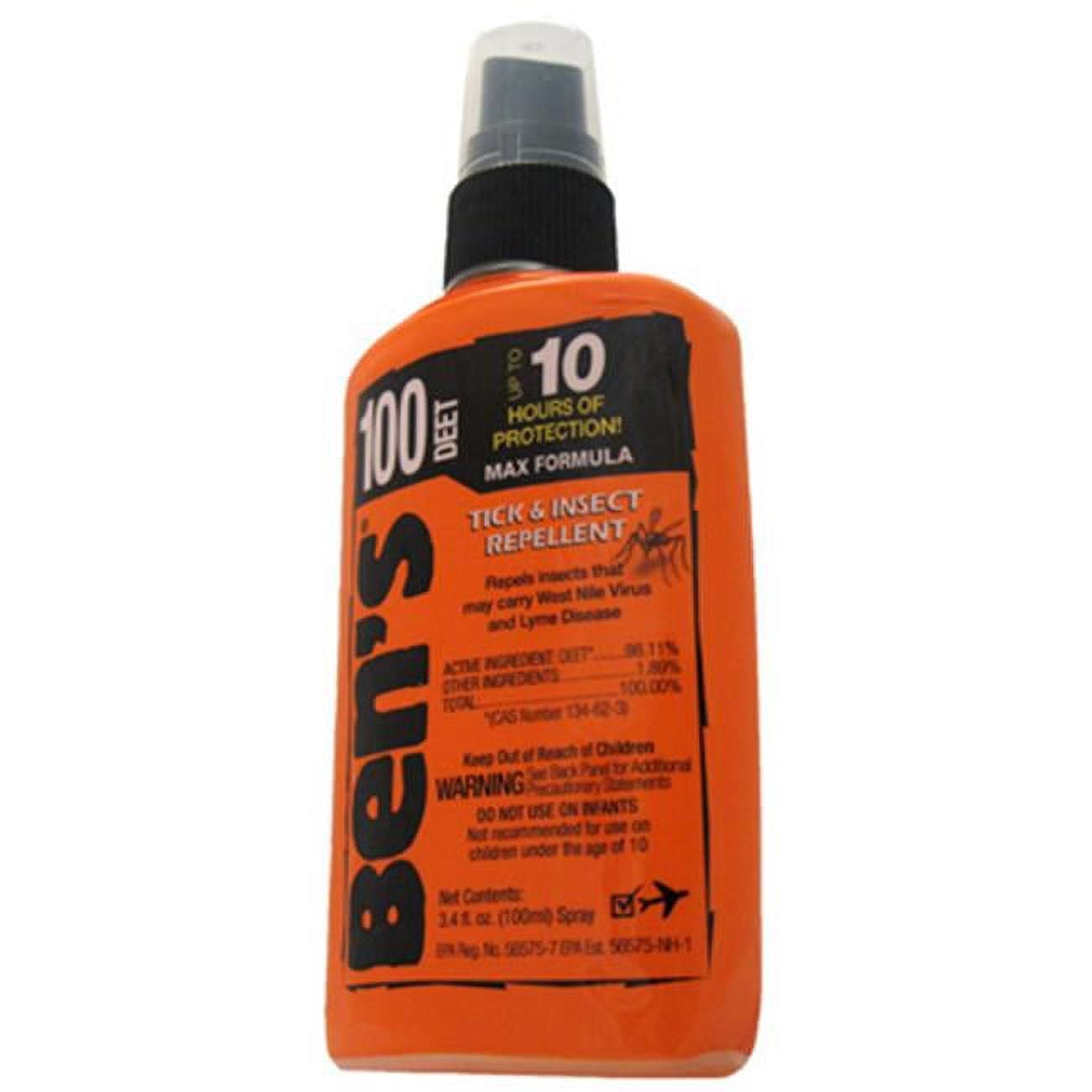 Tender 0006-7081 3.4 oz. 100 Percentage Deet Repellent Pump Spray ...