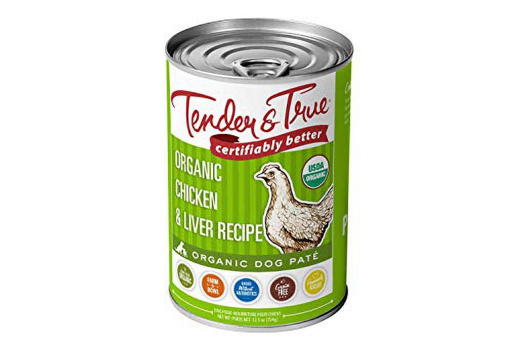 Tender And True Pet Food, Dog Food Chicken Liver Organic, 12.5 Ounce ...