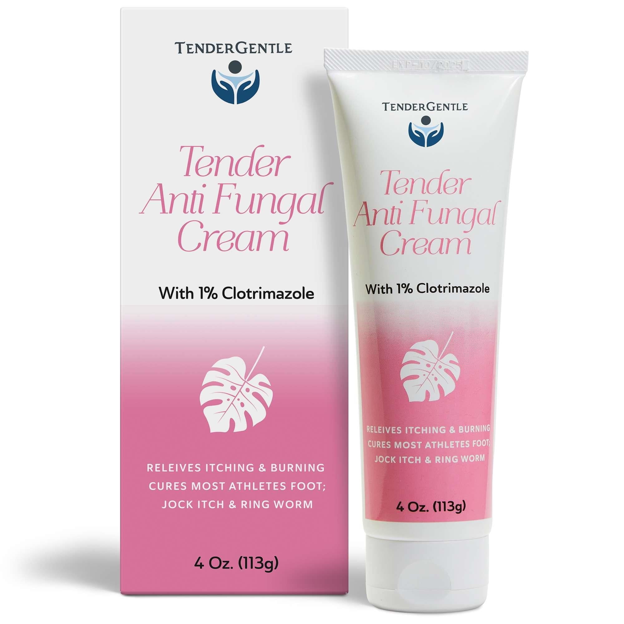 Tender Gentle Clotrimazole Antifungal Cream for Skin - 4 oz. of ...