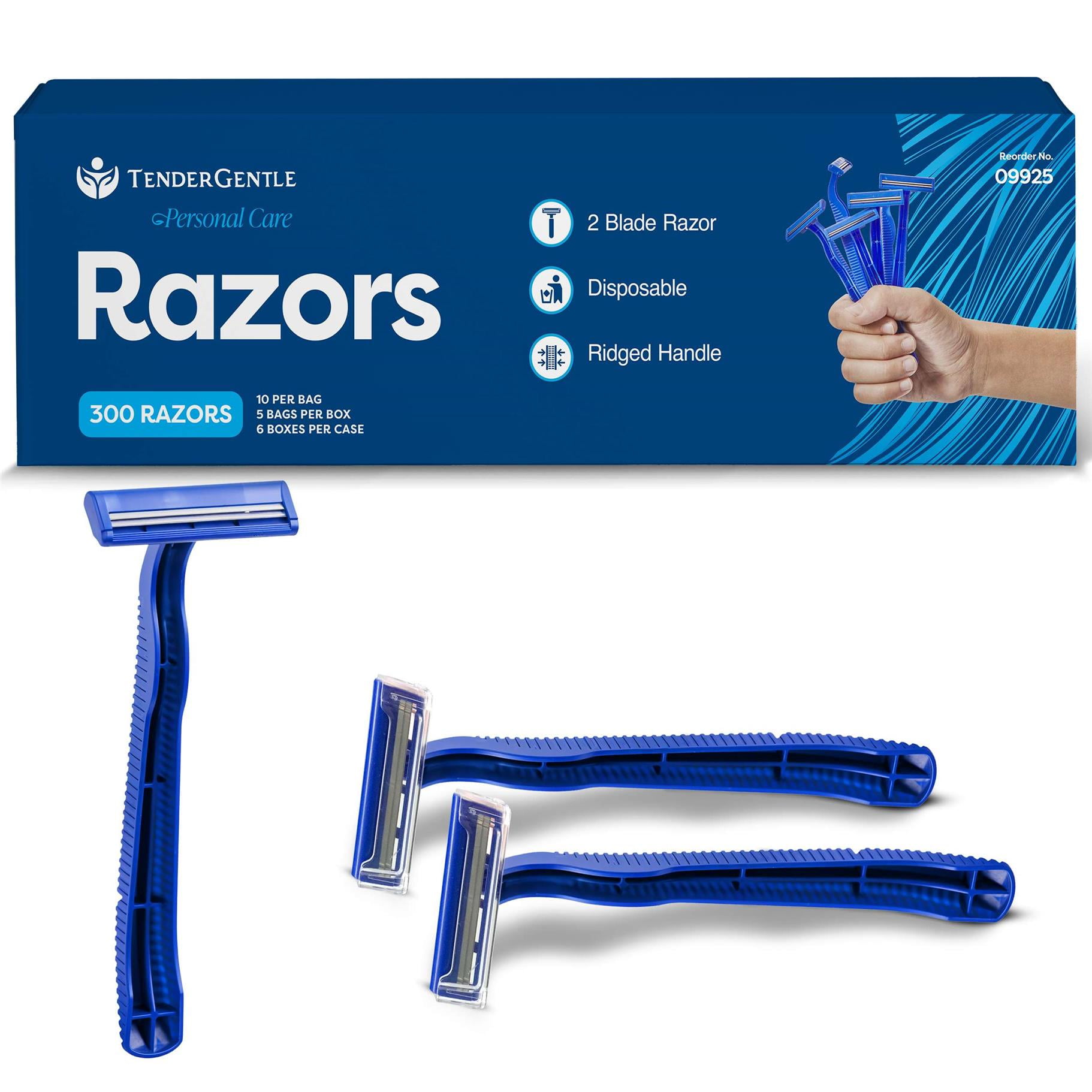 Tender Gentle Disposable Razors for Men and Women [300 ct ...