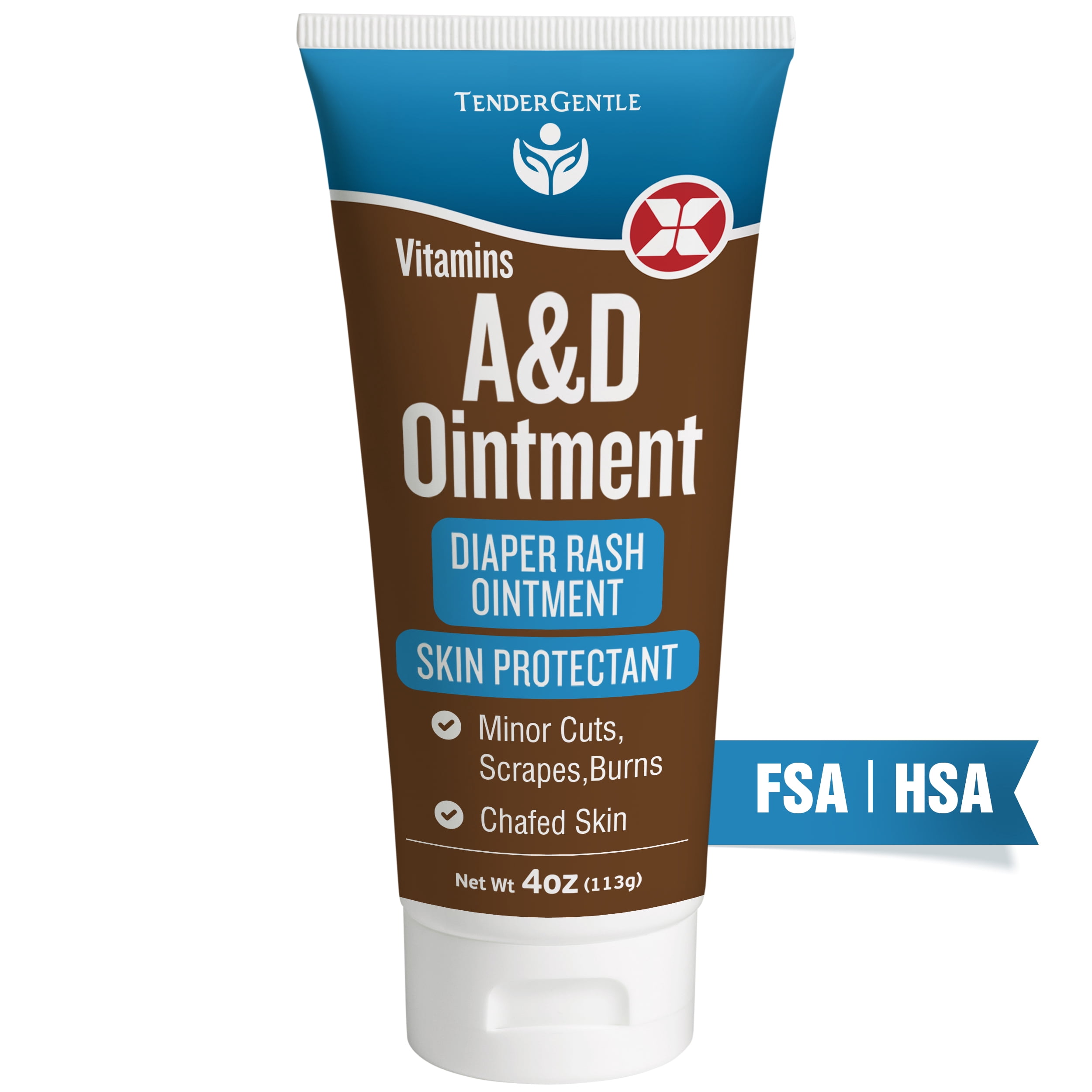 Tender Gentle Vitamin A&D Ointment for Baby Diaper Rashes - 4 oz of A ...