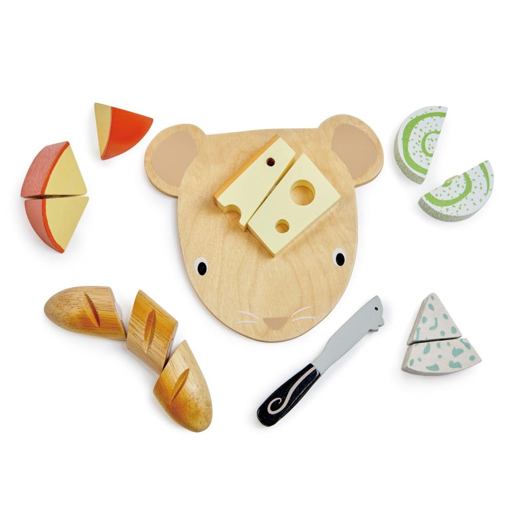Tender Leaf Toys - Cheese Chopping Board - Wooden Play Food Set with 4 ...