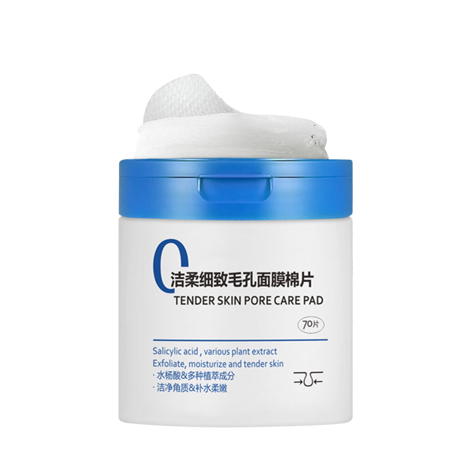 Tender Skin Pore Care Pad 70pcs for Exfoliating,Moisturizing Sebum ...