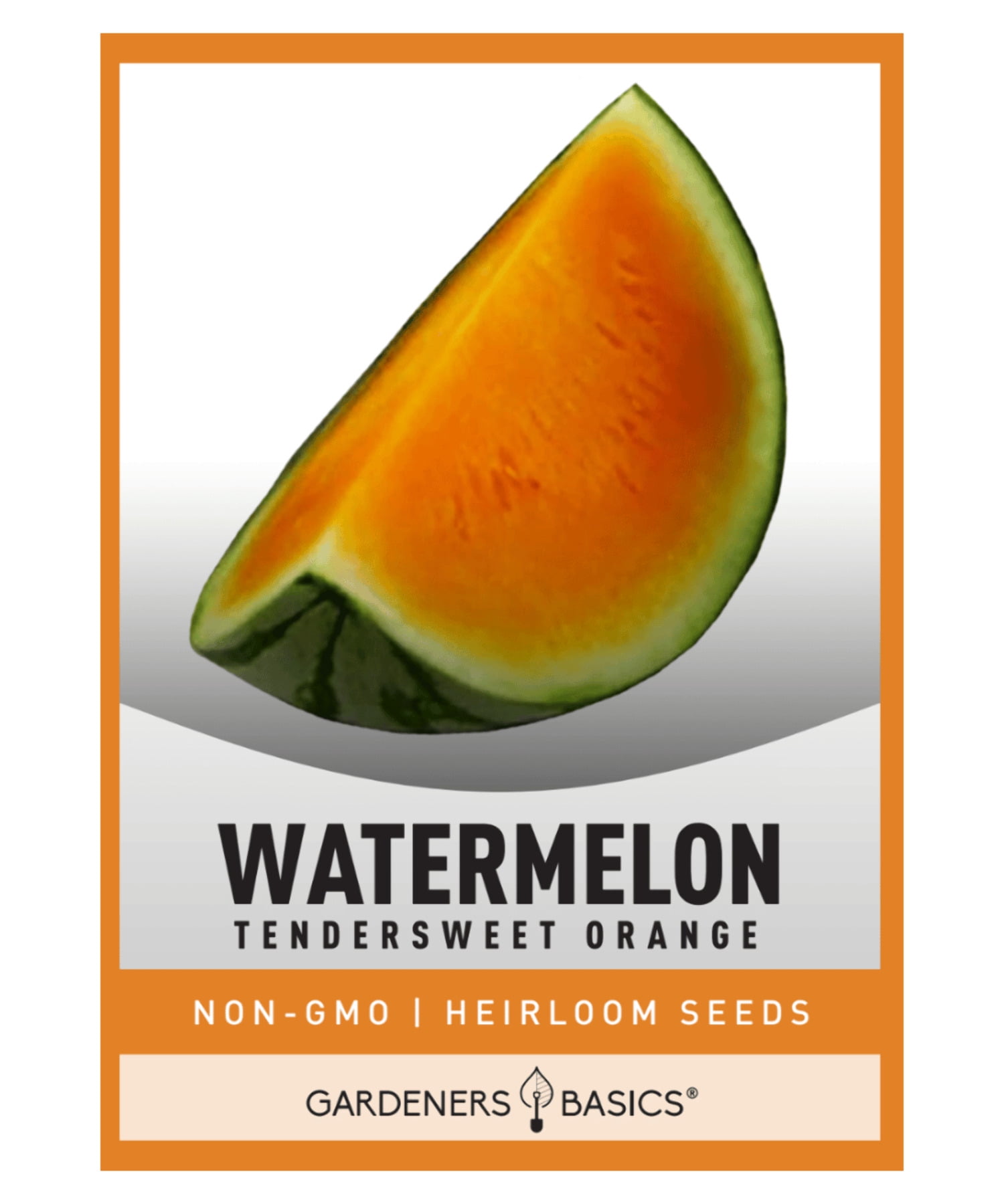 Gardeners Basics Tendersweet Orange Watermelon Seeds, Heirloom, Juicy ...