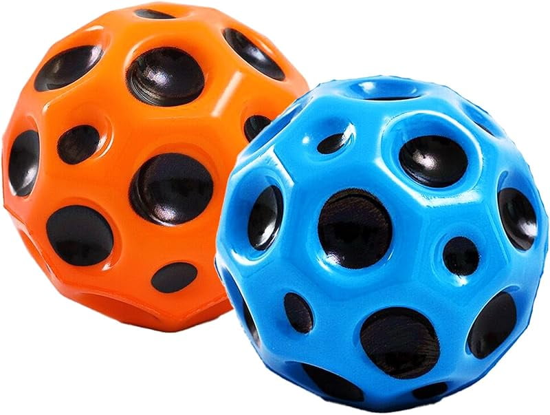 Tendry Moon Ball, Extreme High Bouncing Ball Moon Shape, Improve Hand-Eye Coordination, Easy to ...