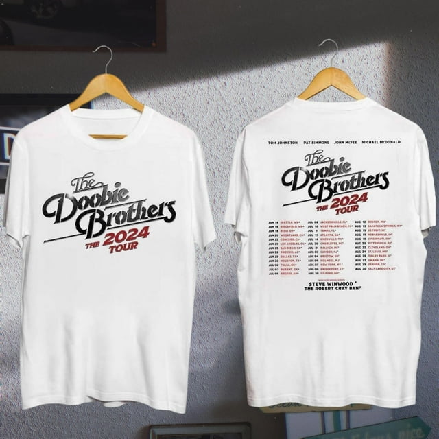 TendyTee Doobie Brothers Merch, The Doobie Brothers 2024 Tour Shirt ...