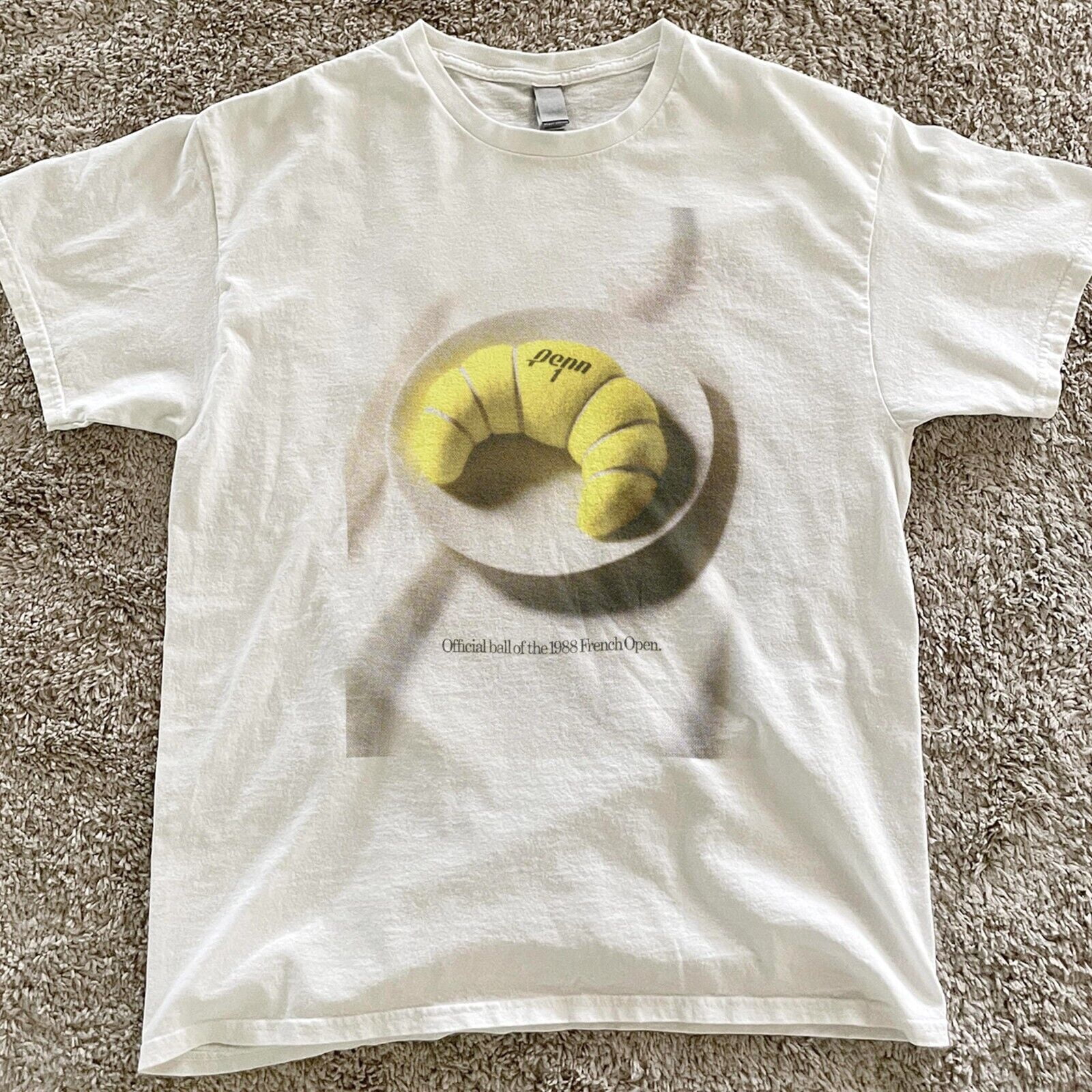 TendyTee Vintage Tennis Print Ad Tee - Penn ball of the 1988 french ...