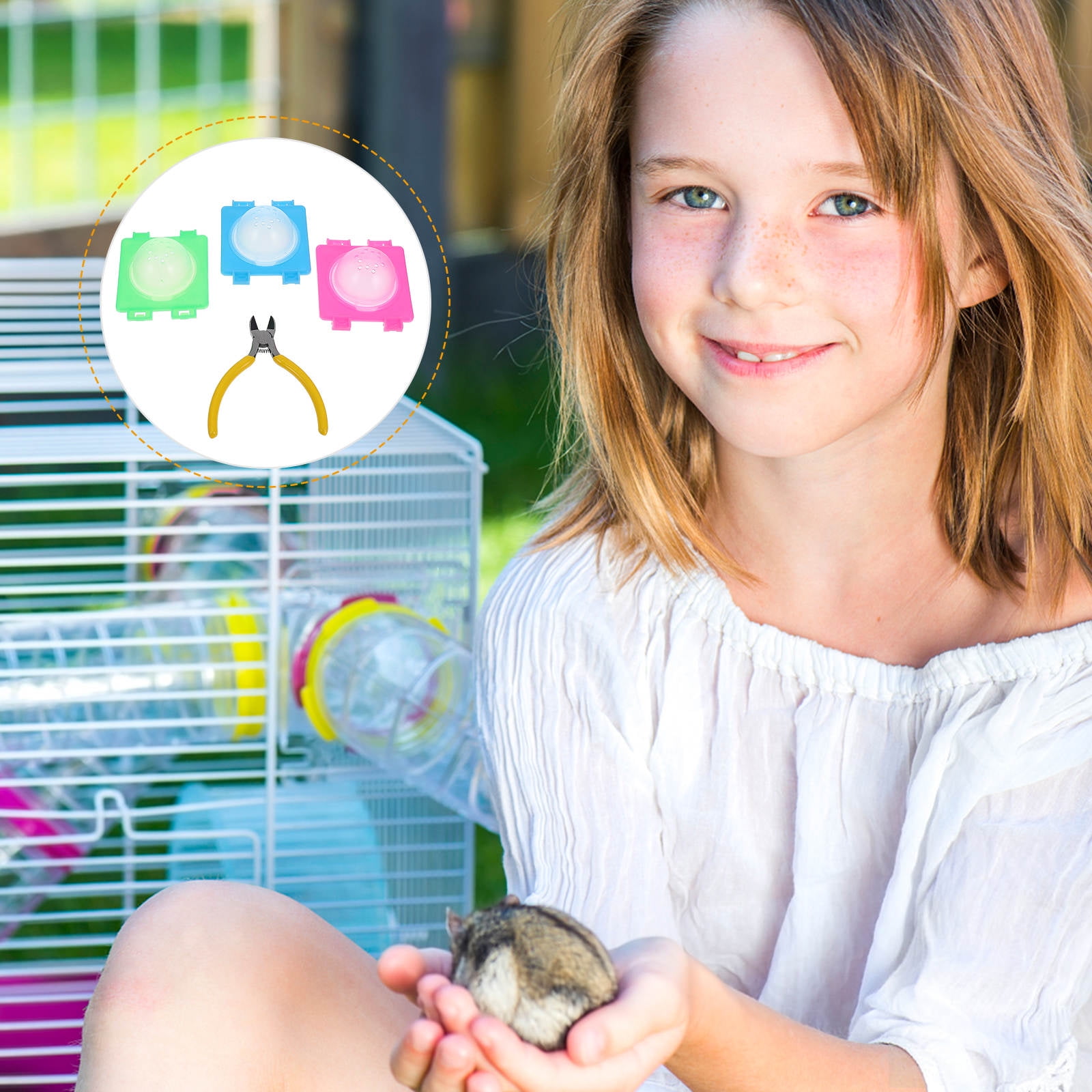 UPKOCH 1 Set Hamster Cage Boards Tunnel Ends External Cage Plugs and ...