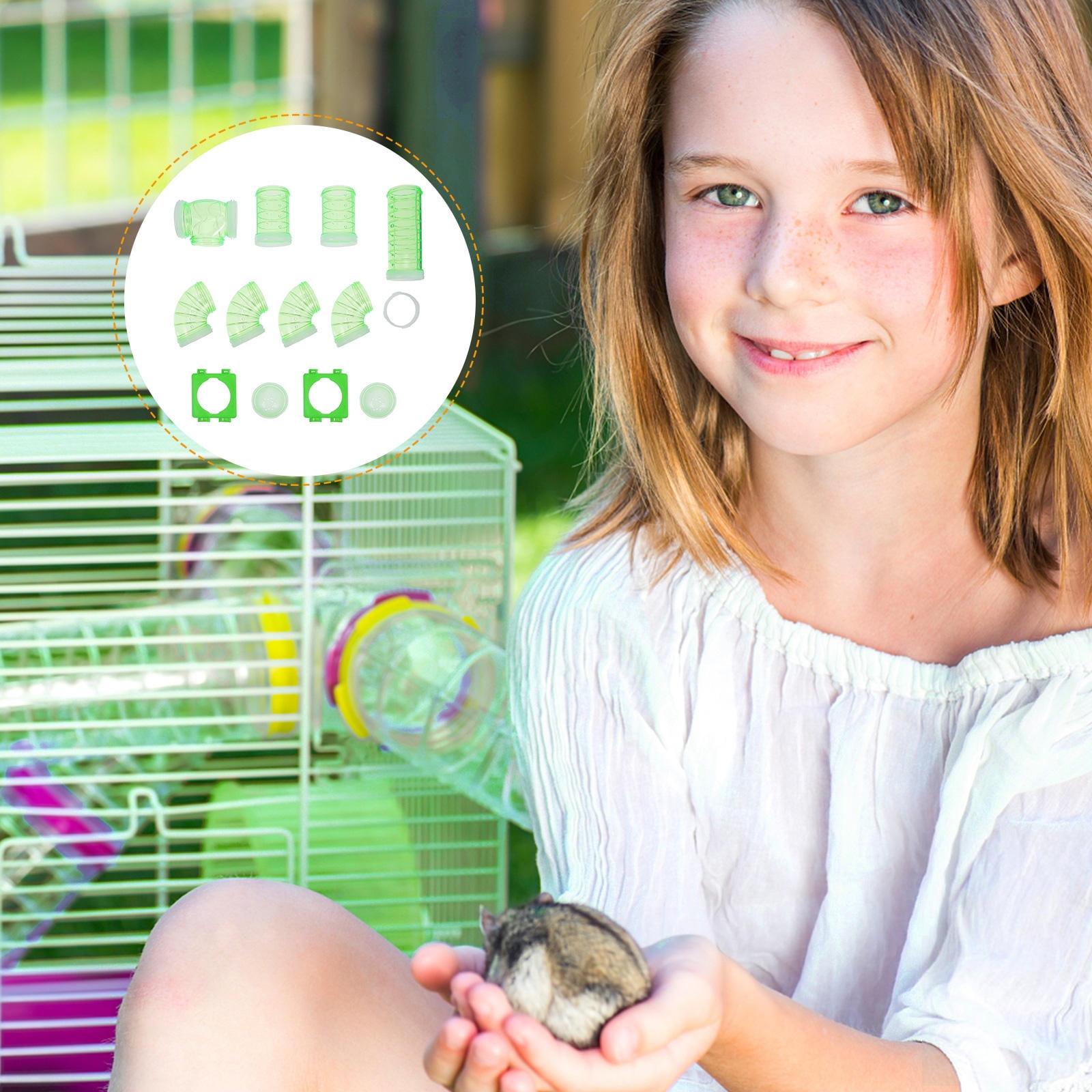 UPKOCH 1 Set Hamsters Cage External Sports Tube Toy Plastic Tunnel ...