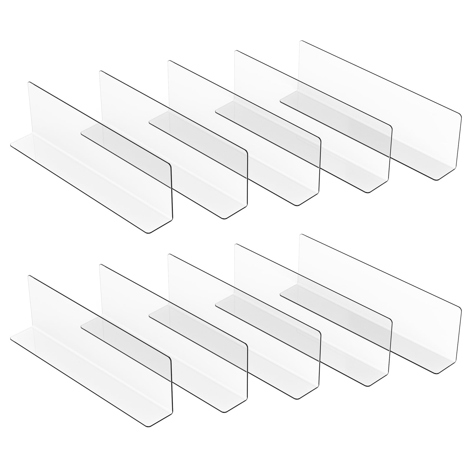 UPKOCH 10 Pcs Divider PVC Magnetic Strip Side Panel Dividers ...