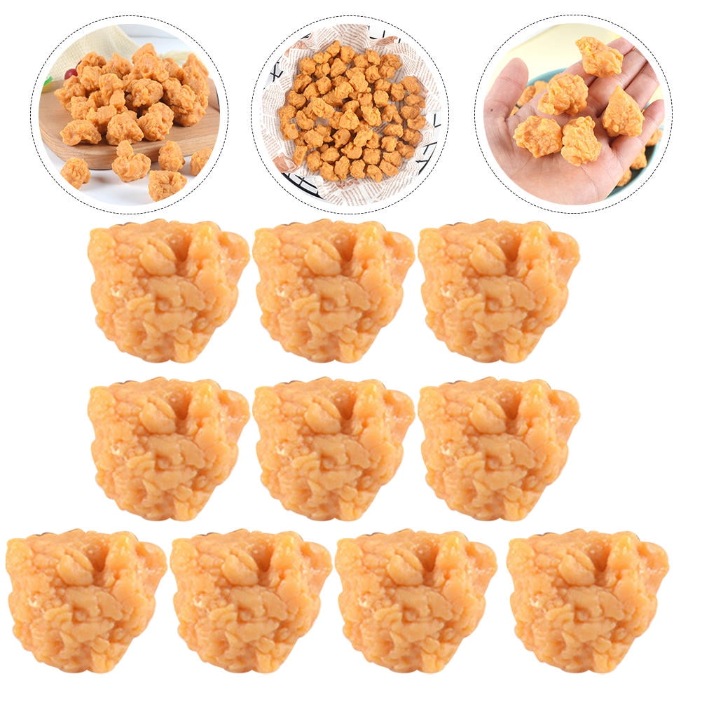 UPKOCH 10Pcs Realistic Fried Chicken Models Realistic Small Chicken ...