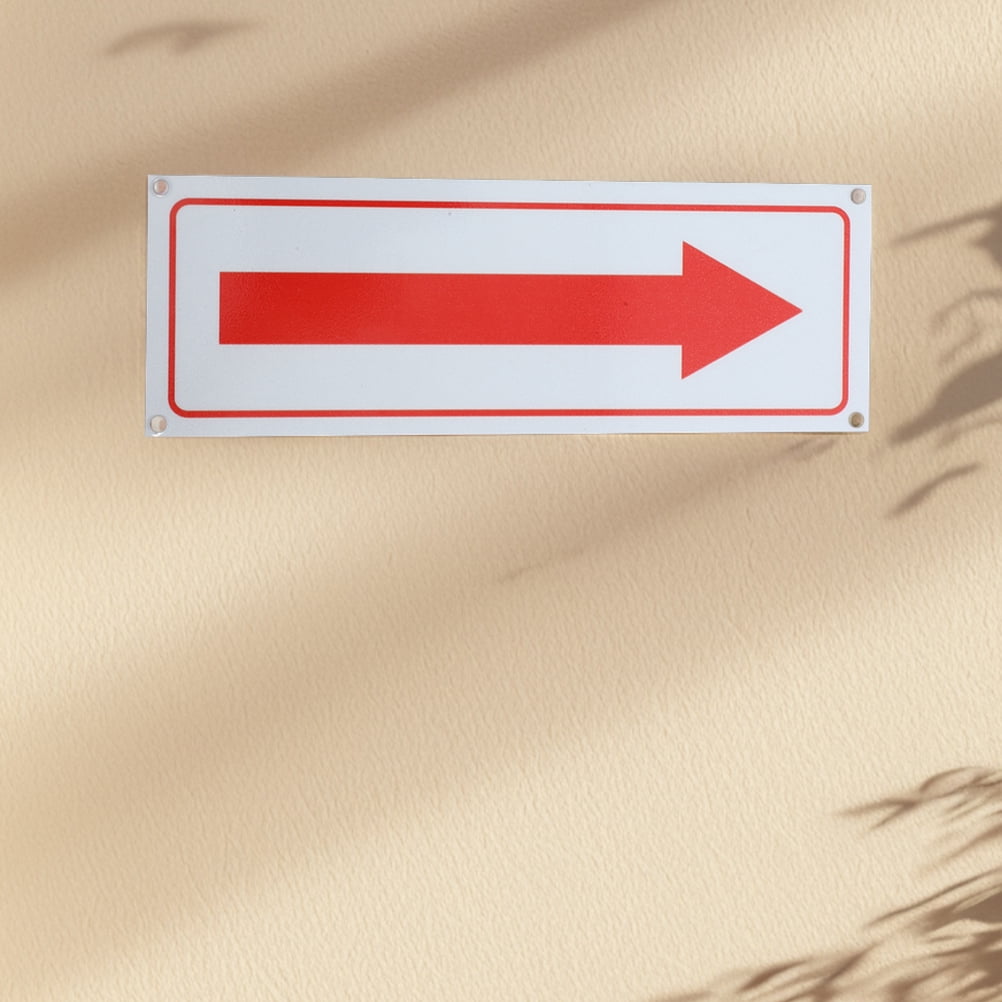 UPKOCH 2 Pcs Arrow Sign Reflective Arrow Sticker Metal Direction Sign ...