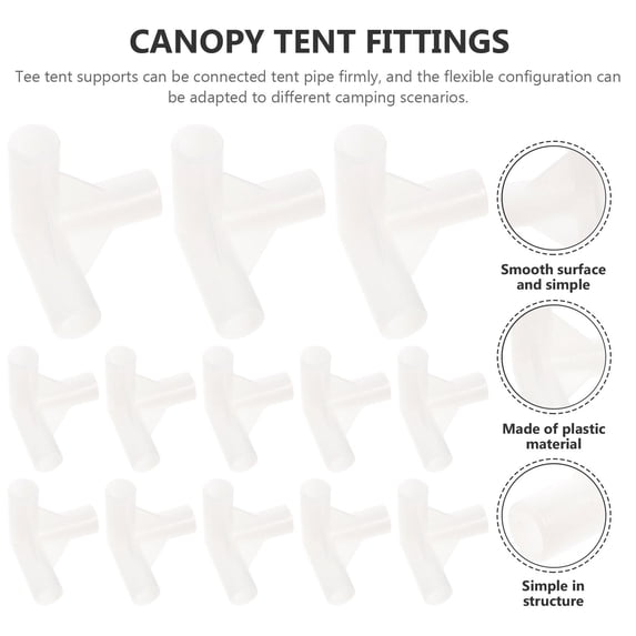 UPKOCH Pole Joint Connector Canopy Tent Fittings Outdoor Camping 20Set ...