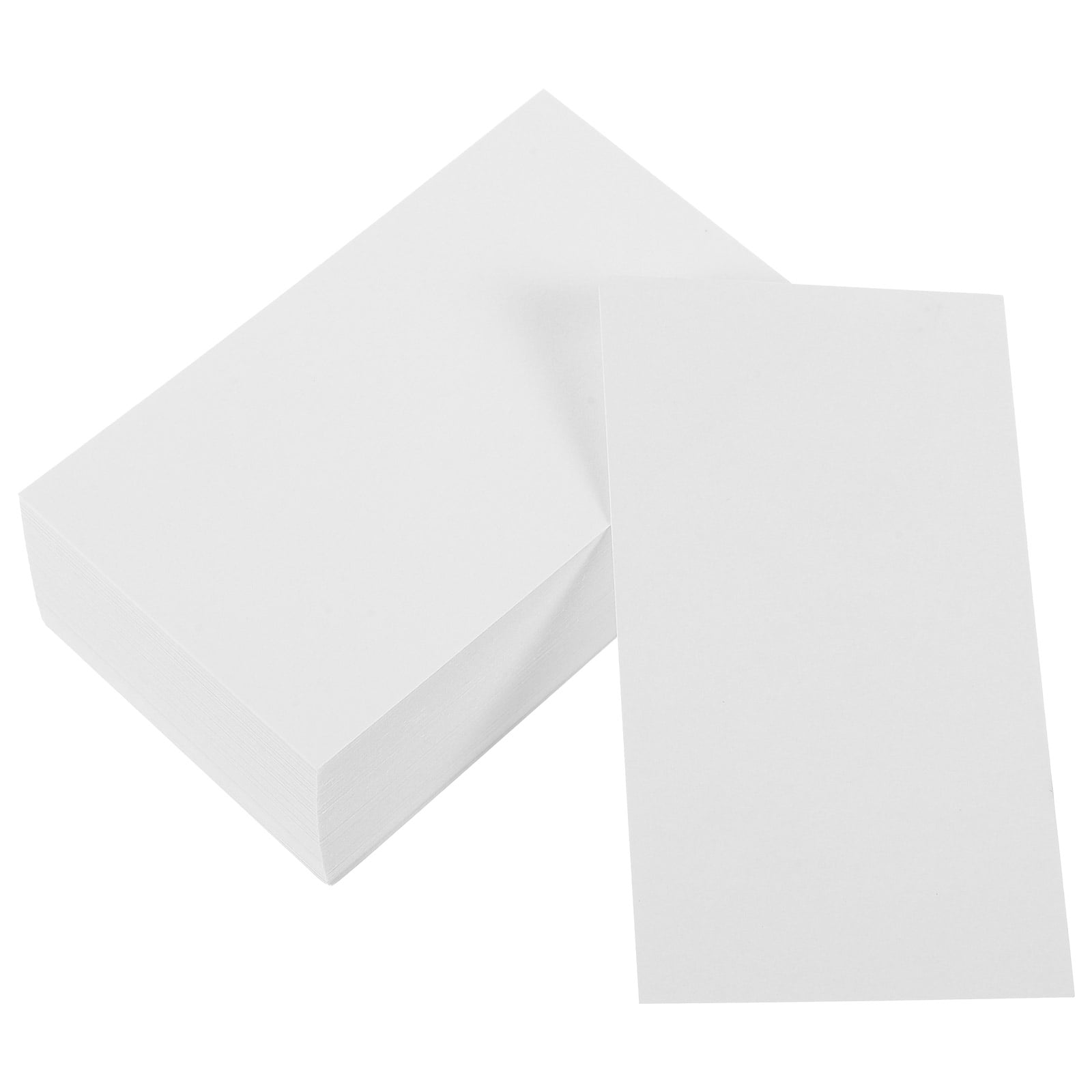UPKOCH 200 Pcs Blank Card Flash Cards Laminated Plain Learning ...