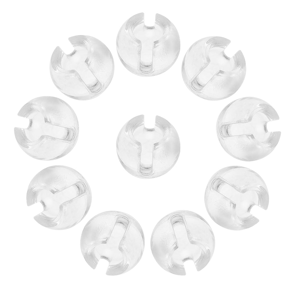 Tendycoco 20pcs Transparent Beaded Chain Connectors Stoppers For Roller ...