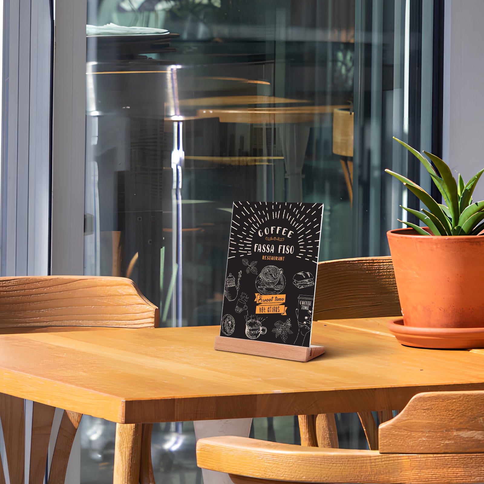 UPKOCH 2pcs Sign Display Holder Desktop Sign Stand Acrylic Display ...