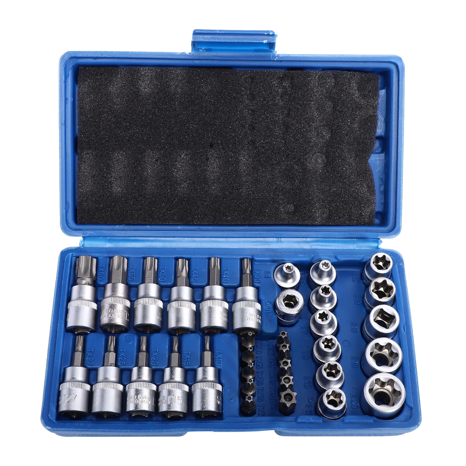 Tendycoco 34pcs Inverted E- Star Socket Set External Female Star ...