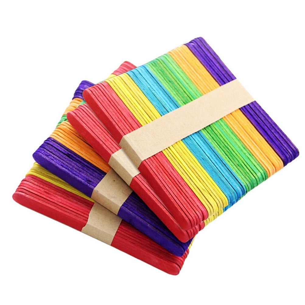 UPKOCH 4 Bag Big Popsicle Sticks Kids Crafts Kindergarten - Walmart.com