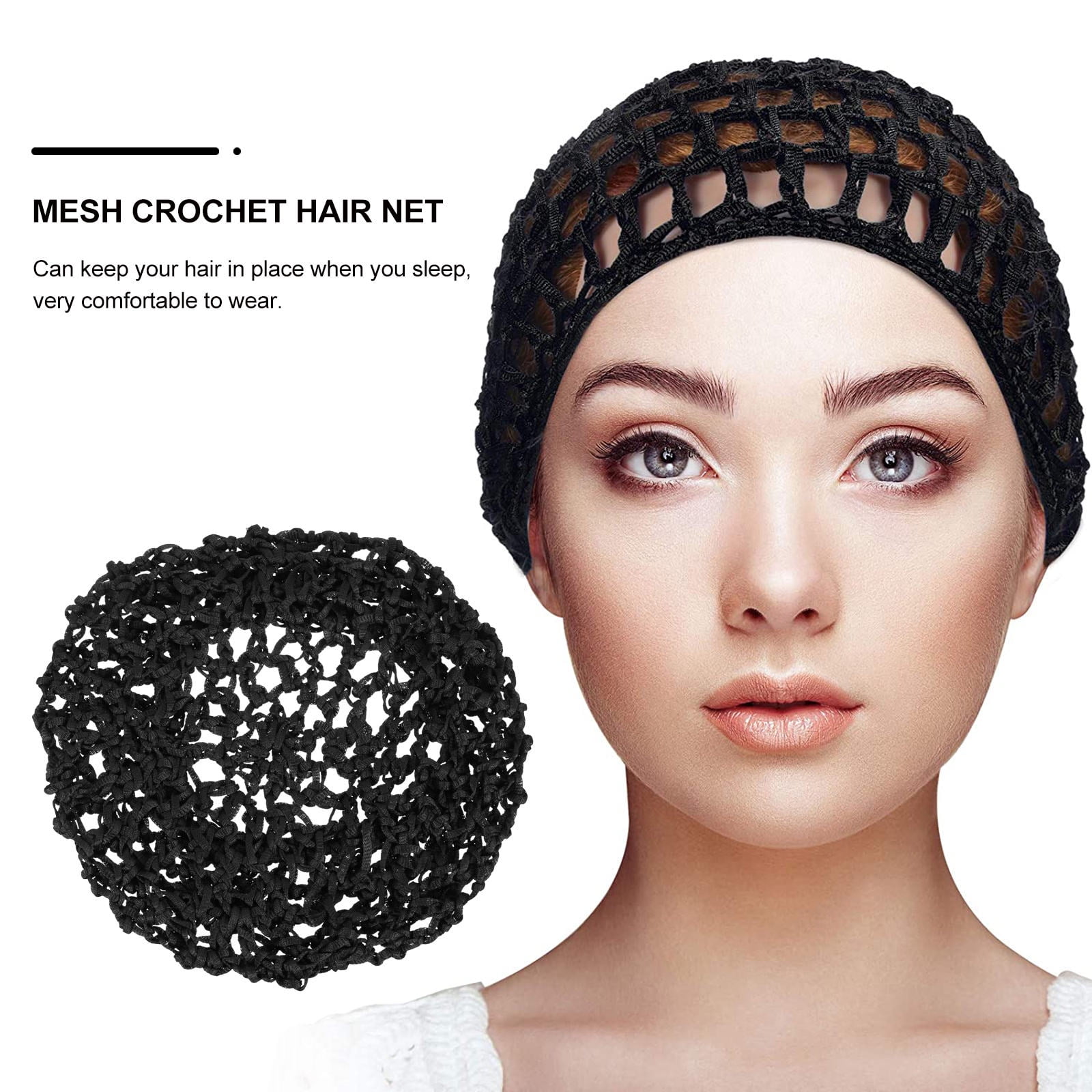 UPKOCH Breathable Crochet Hair Net for Women 4Pcs 7.86X5.50X0.20In ...