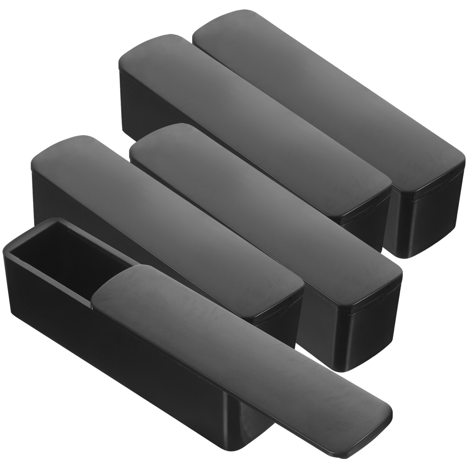 Tendycoco 5 Pcs Office Stamp Holder Black Storage Bins Seal Box Stamper ...