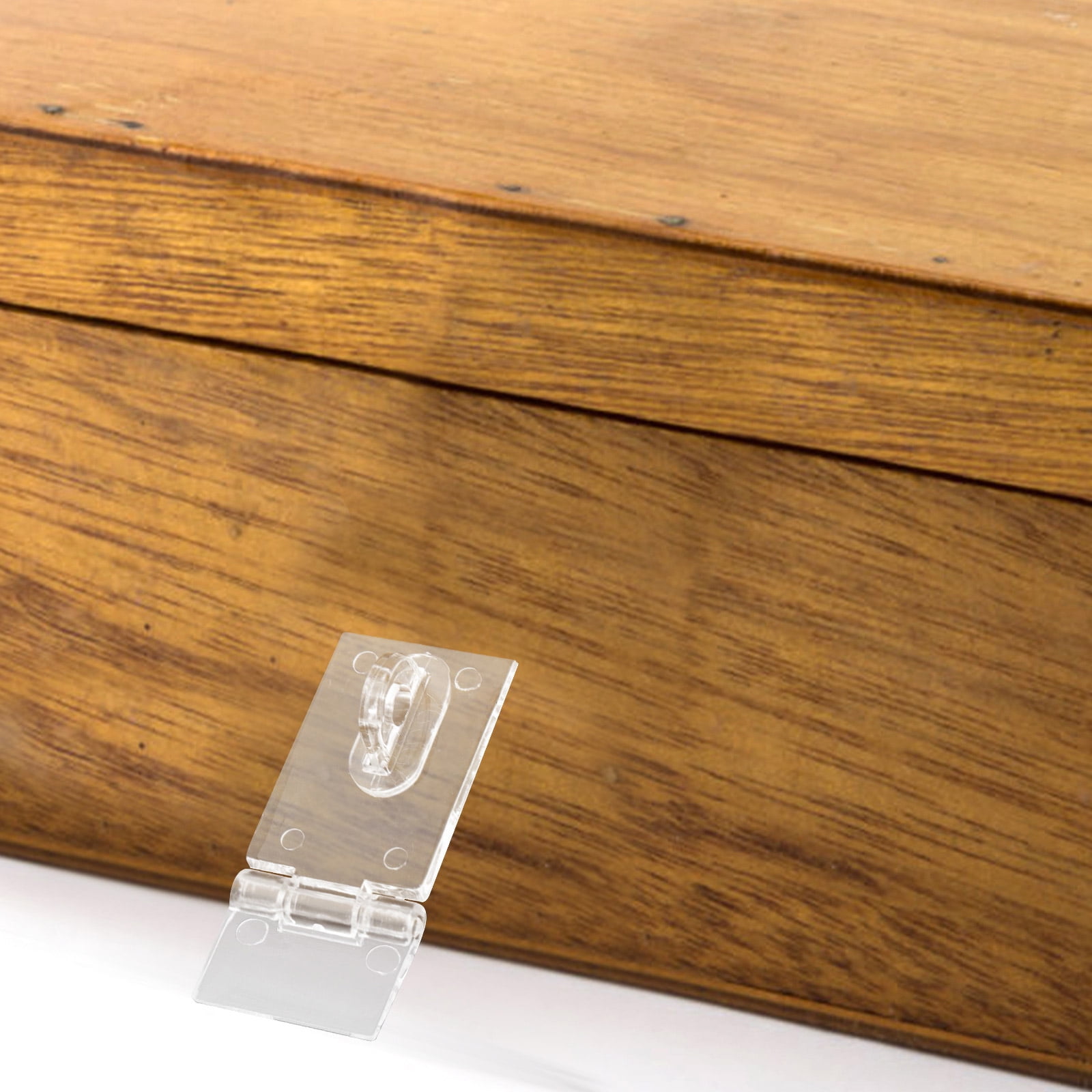 Tendycoco 5 Sets Clear Acrylic Door Latch Locking Hasp for Cabinets ...