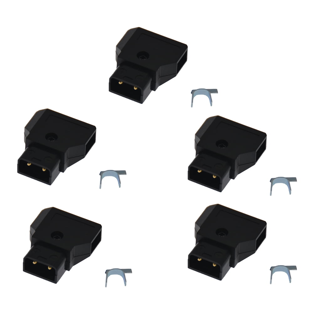 UPKOCH 5pcs Male D-Tap Connector Plug Kit DIY Plug Injection Head for ...