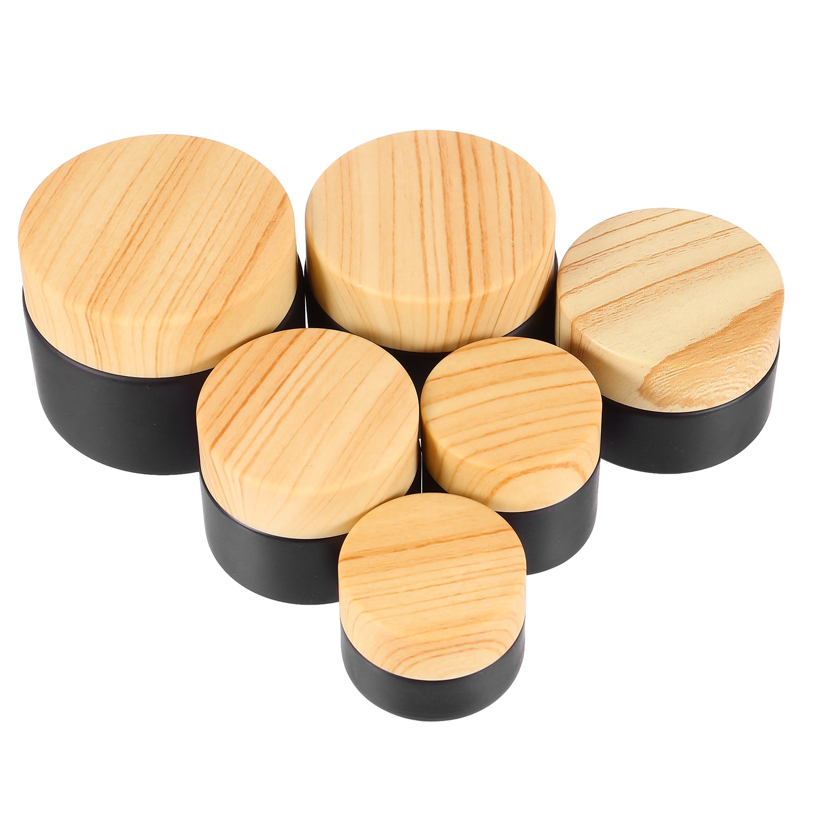 UPKOCH 6 Pcs Empty Powder Puff Case Portable Makeup Case Travel ...