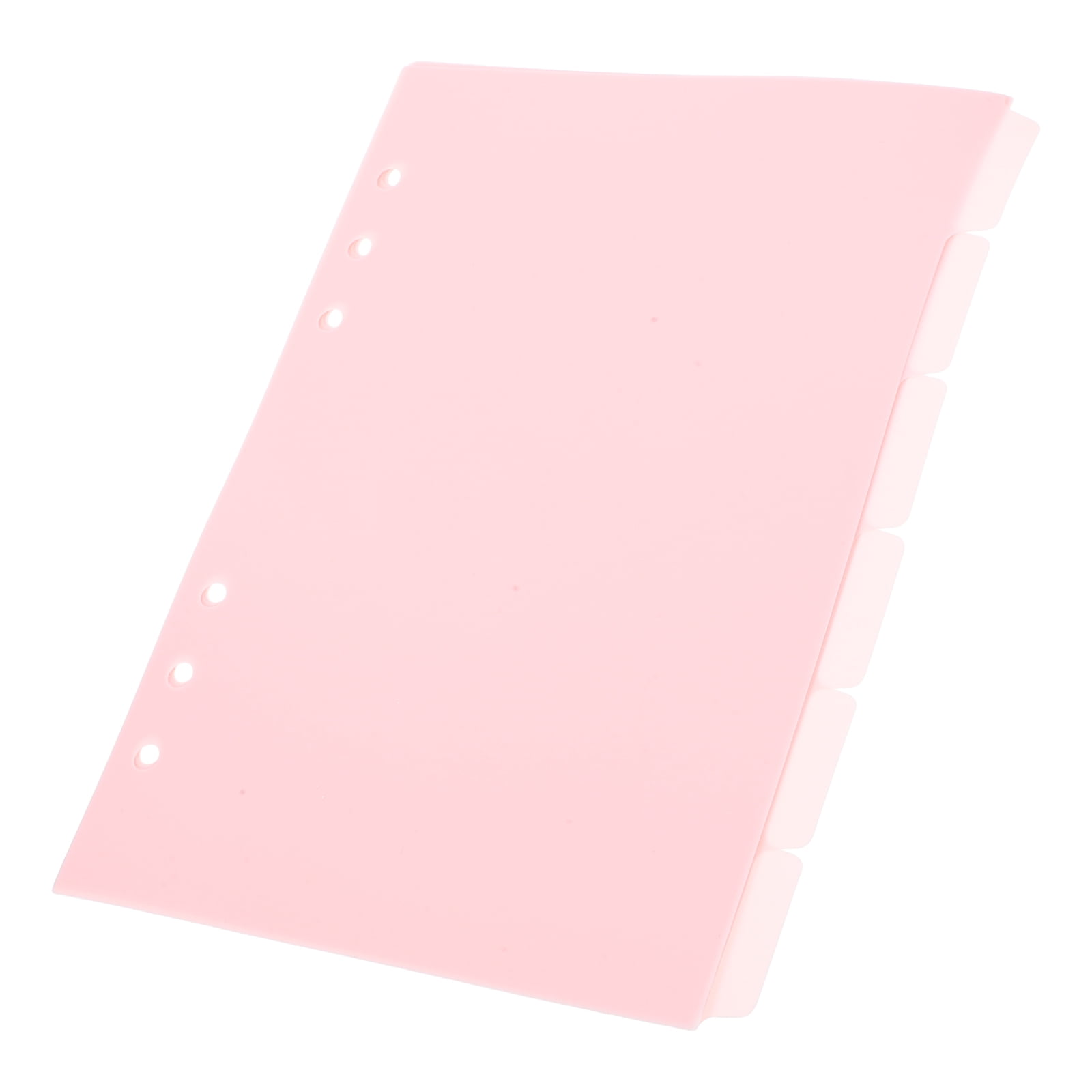 Tendycoco 6 Pcs Notepad Binder with Dividers Paper Light Pink Simple ...