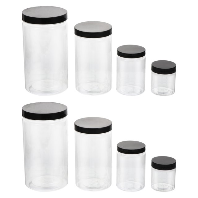 UPKOCH 8 Pcs Oats Lids Plastic Storage Tank Sugar Storage Container ...