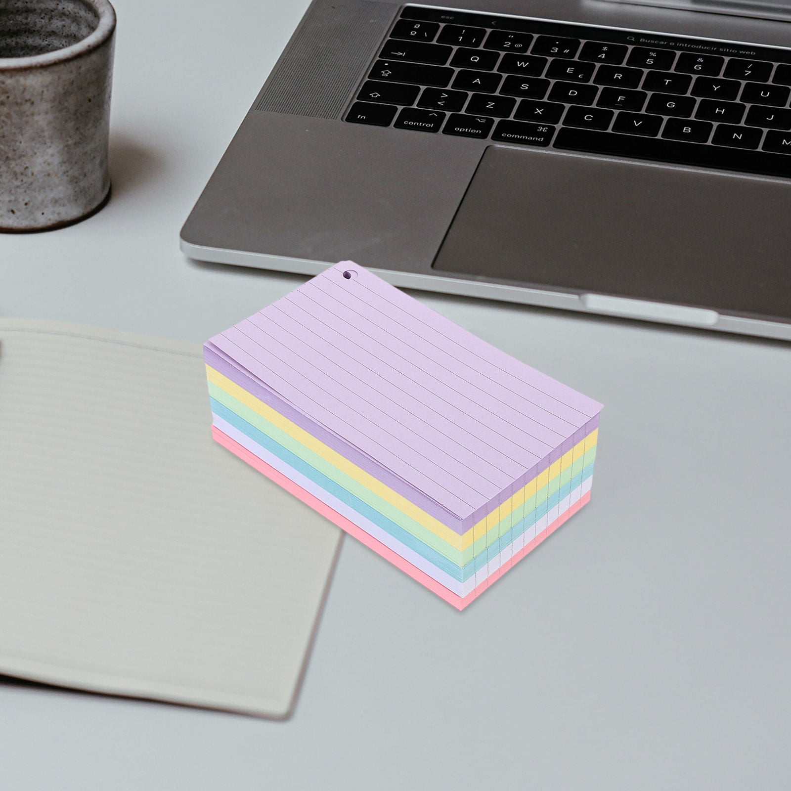 UPKOCH Assorted Colored Blank Flashcards for Daily Use Lightweight ...