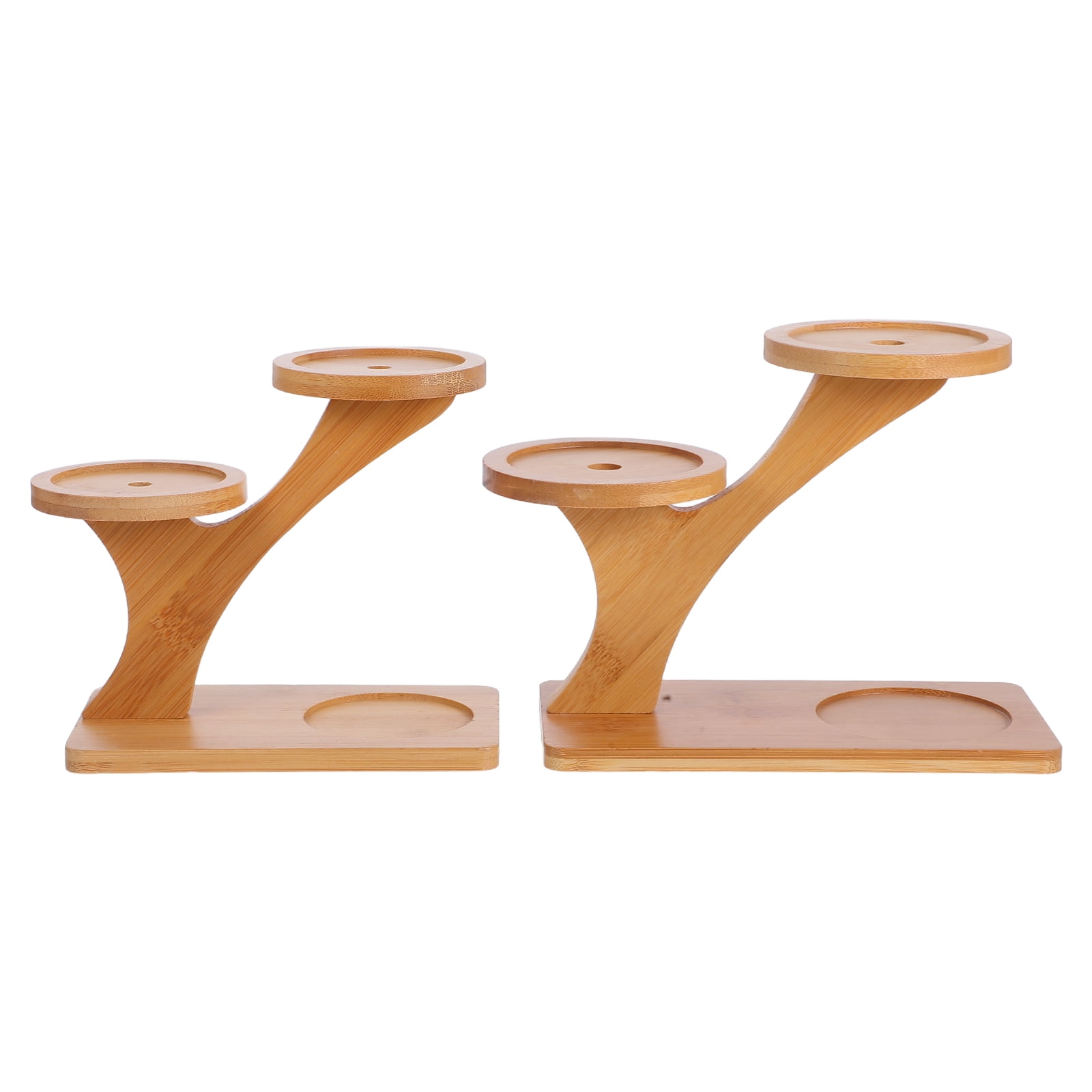 UPKOCH Bamboo Tiered Shelf for Plants Desk Plant Stand Light Brown ...