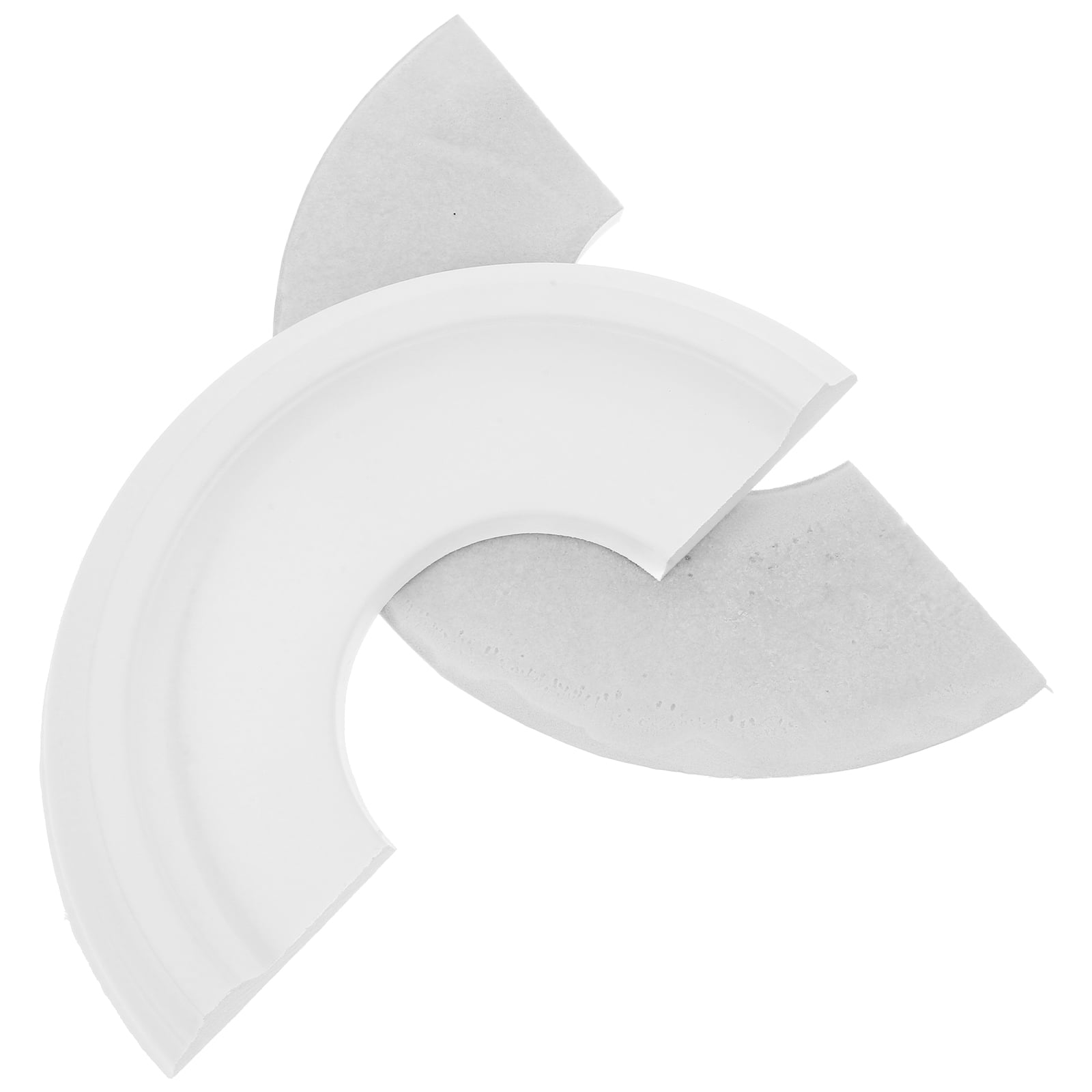 Tendycoco Ceiling Medallion, 10 Inch White Pu Ceiling Medallion Split ...