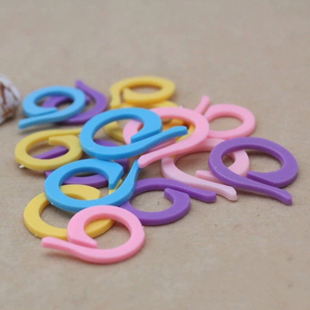 UPKOCH Counting Ring Mark Buckle Crochet Helper Locking Stitch Marker ...