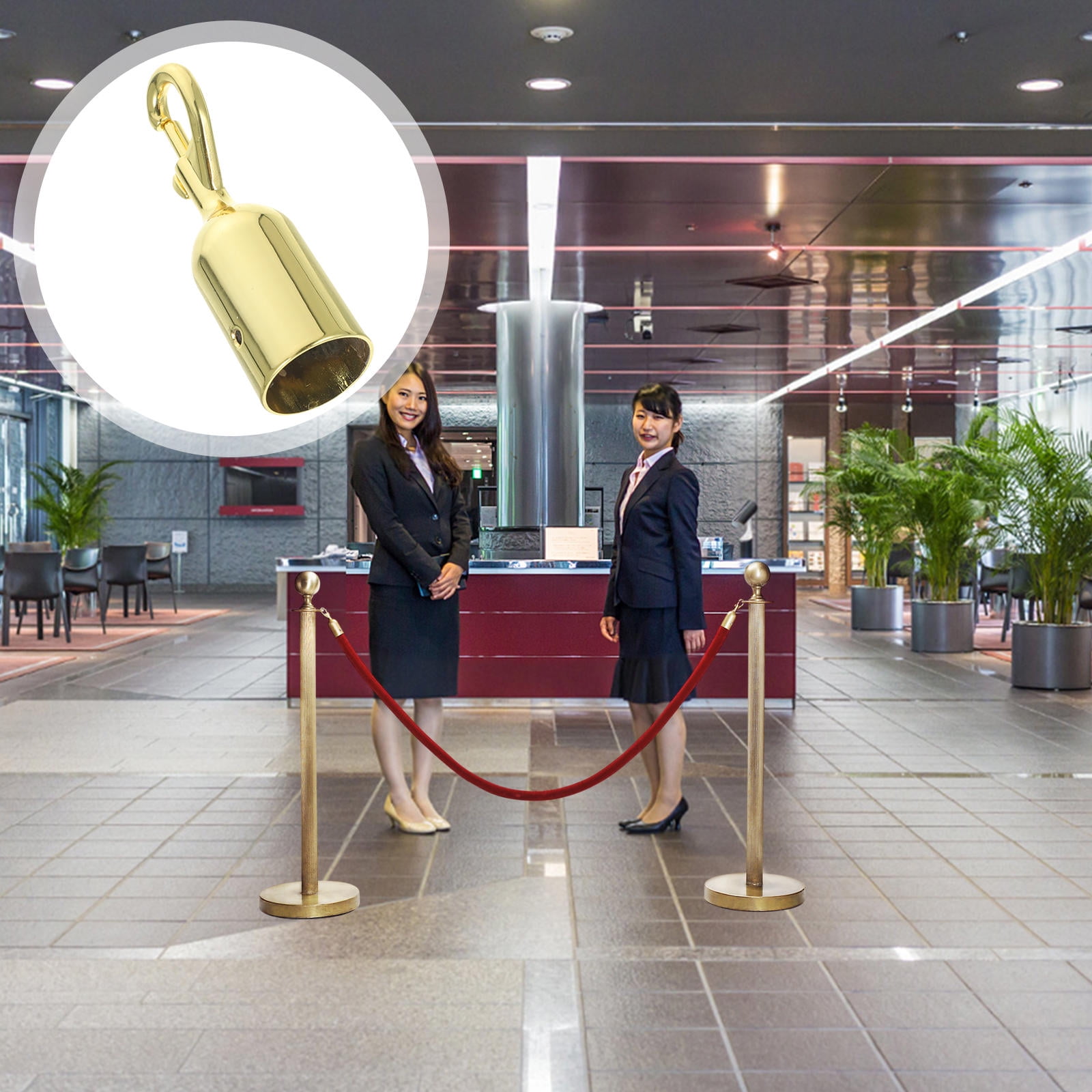 UPKOCH Crowds Control Barrier Rope Hook Stage Queue Line Divider Rope ...