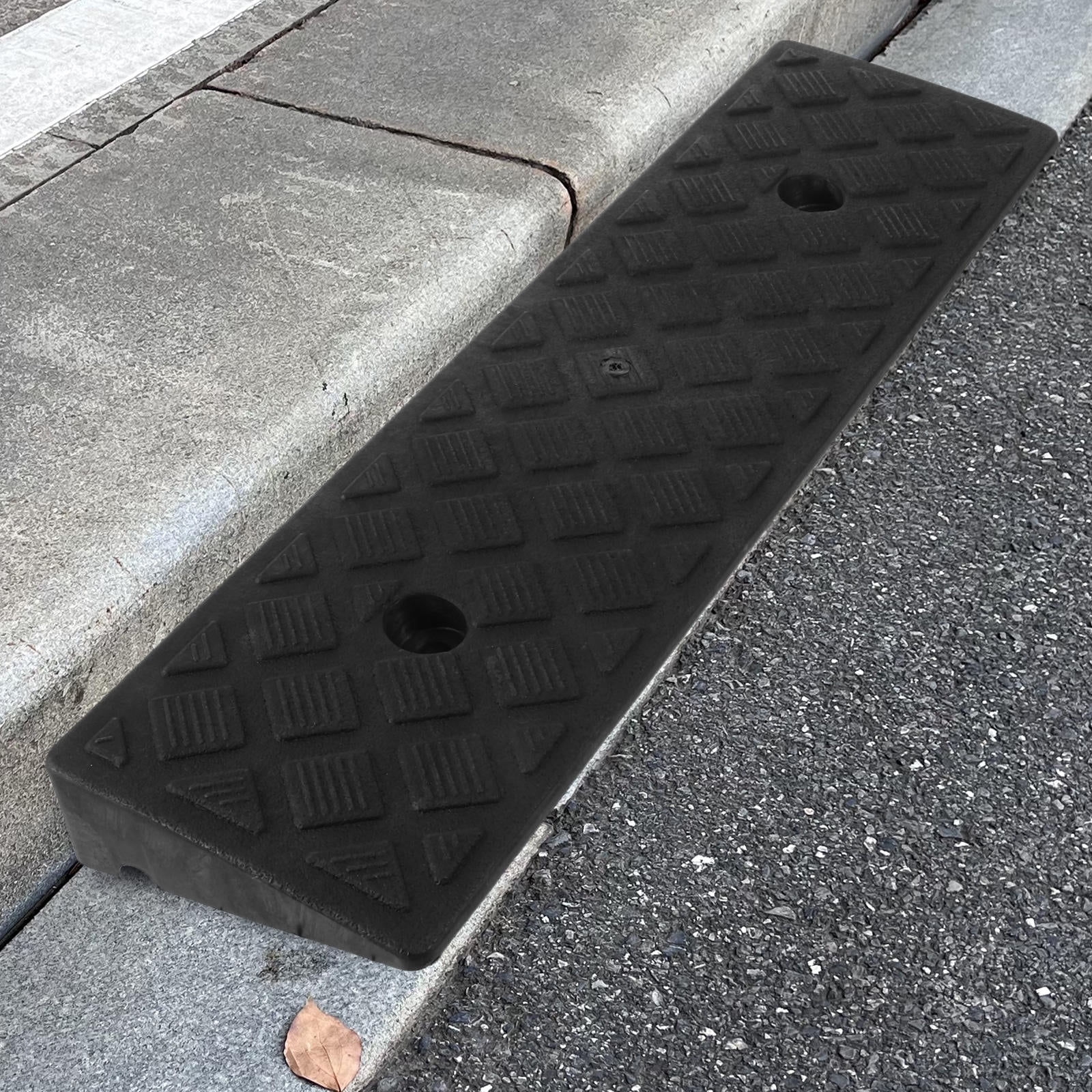 UPKOCH Wheelchair Ramp Ramp Black PE 1Set For Vehicles Driveway ...