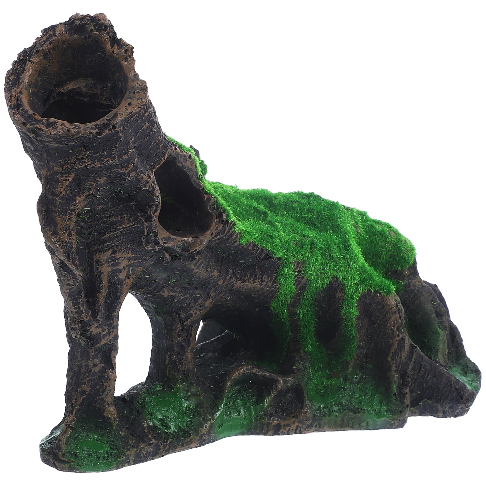 Tendycoco Fake Rock Aquarium Decor Branch Landscaping Decoration Plants ...