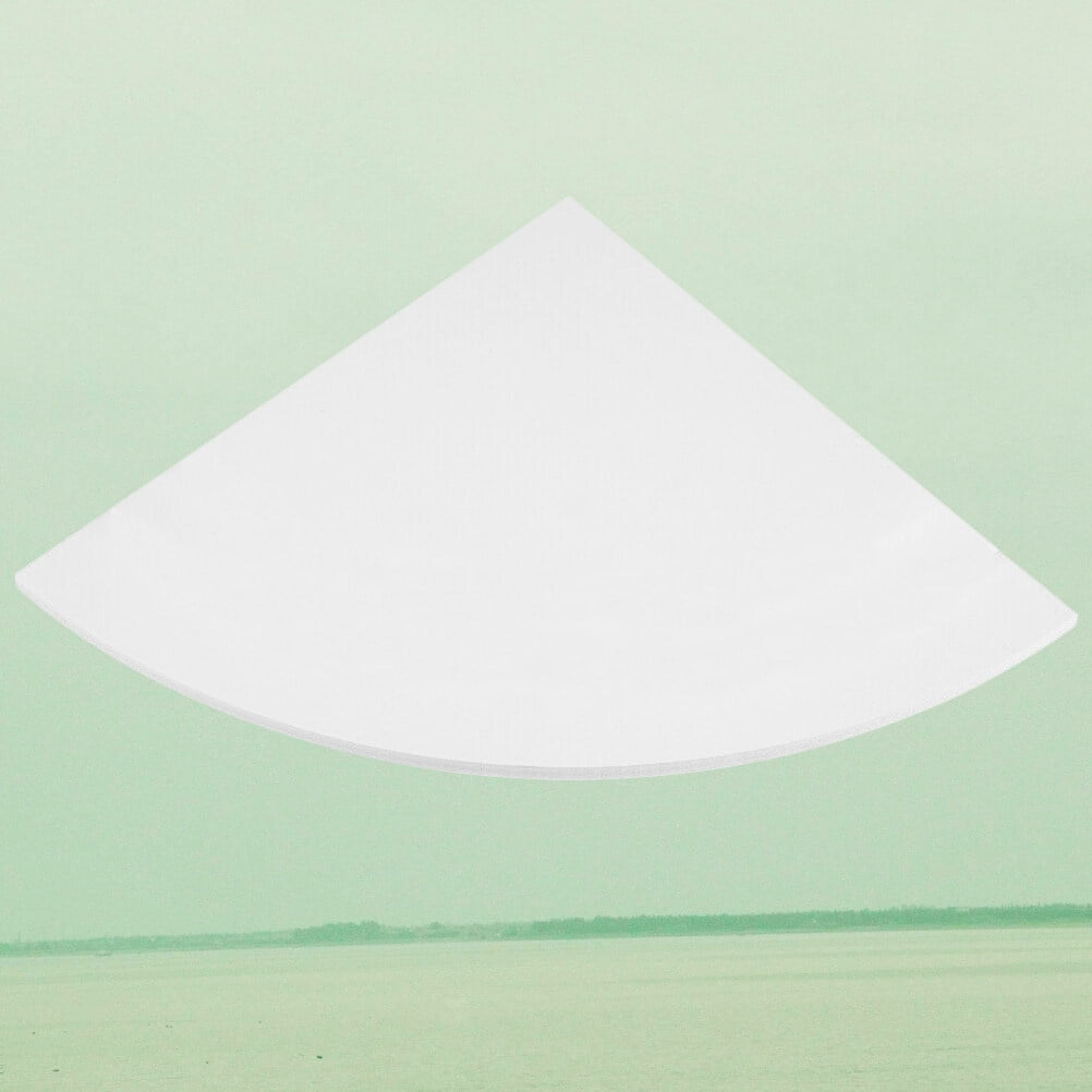 UPKOCH Triangular Shelf Homeowners Renters Modern Decor White 1Set - Walmart.com