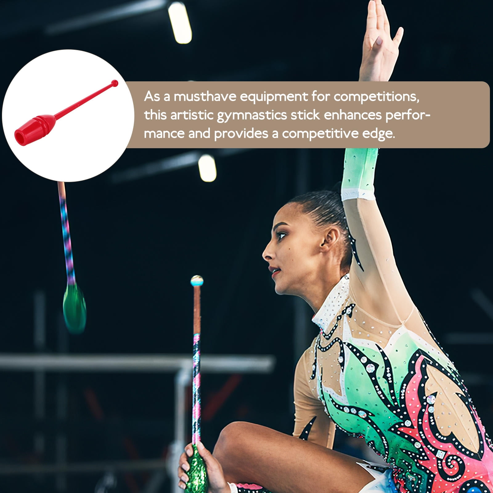 Tendycoco Gymnastics Stick Clubs Artistic Gymnastics Prop Dance ...