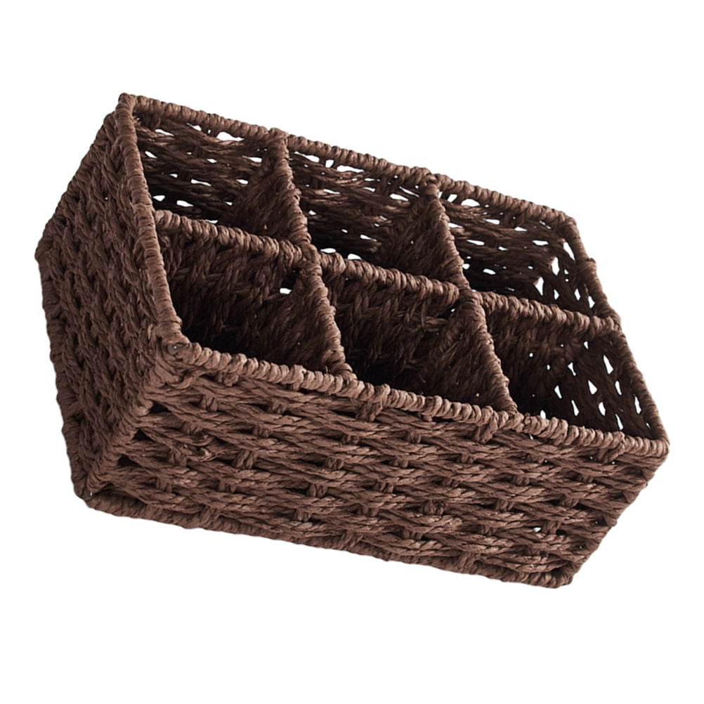 Tendycoco Hexagon Grid Storage Box Multi-purpose Basket Bin Tv Stand ...